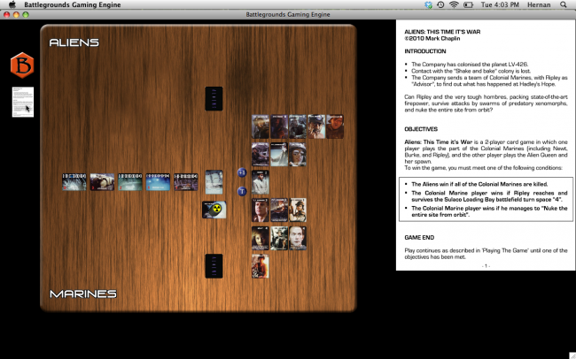 “Aliens: This Time It’s War” card game | Battlegrounds Games